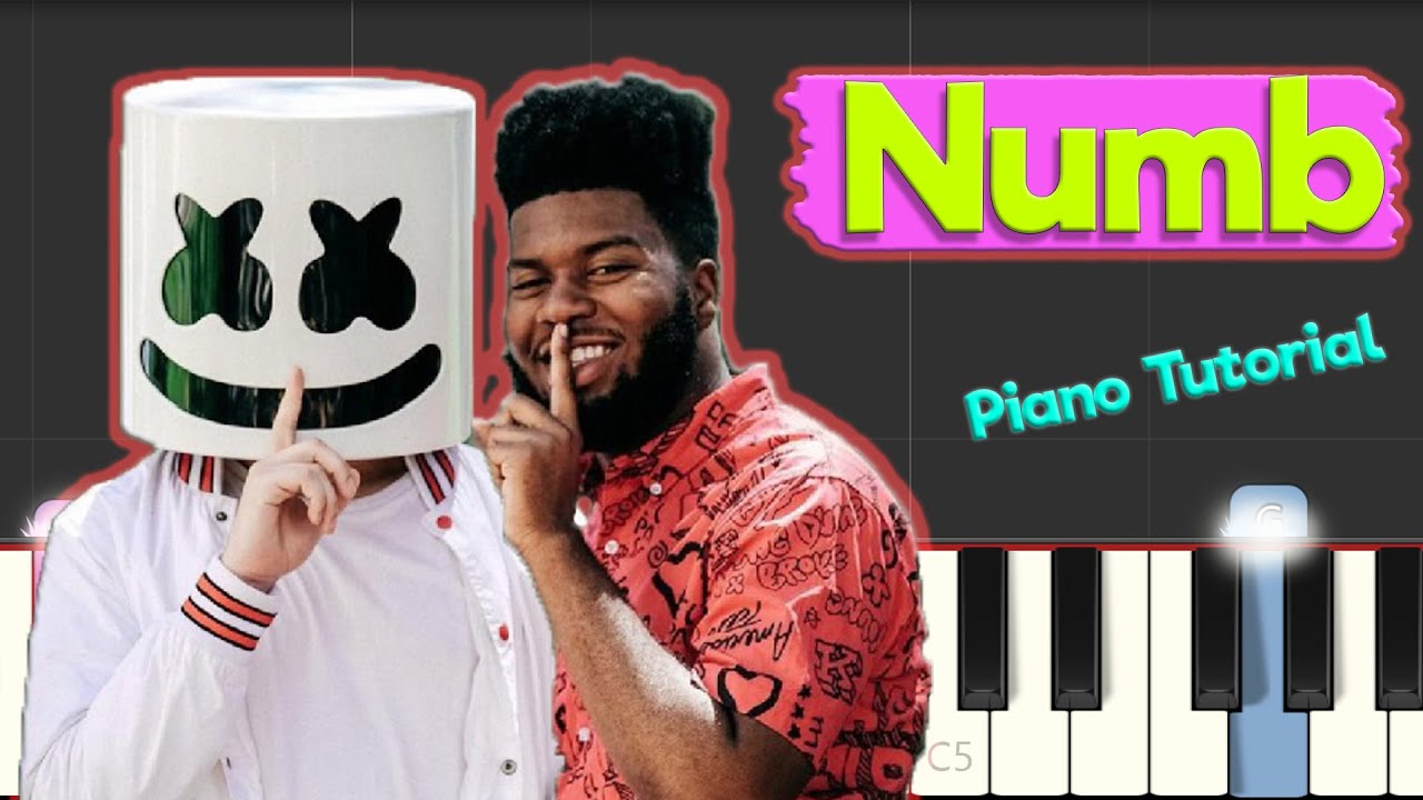 Marshmello, Khalid - Numb - Piano Tutorial - YouTube