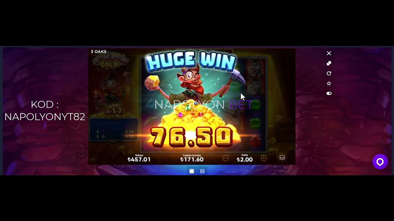 ( Boom! Boom! Gold! ) 5268x Geri Ödemesi İle BİG WİN kazancın tadına ...