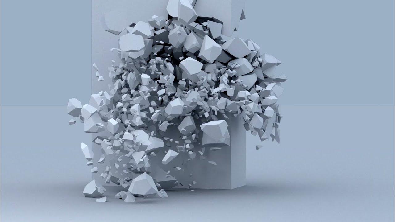 TYFLOW- Voronoi fracture 3ds max - YouTube
