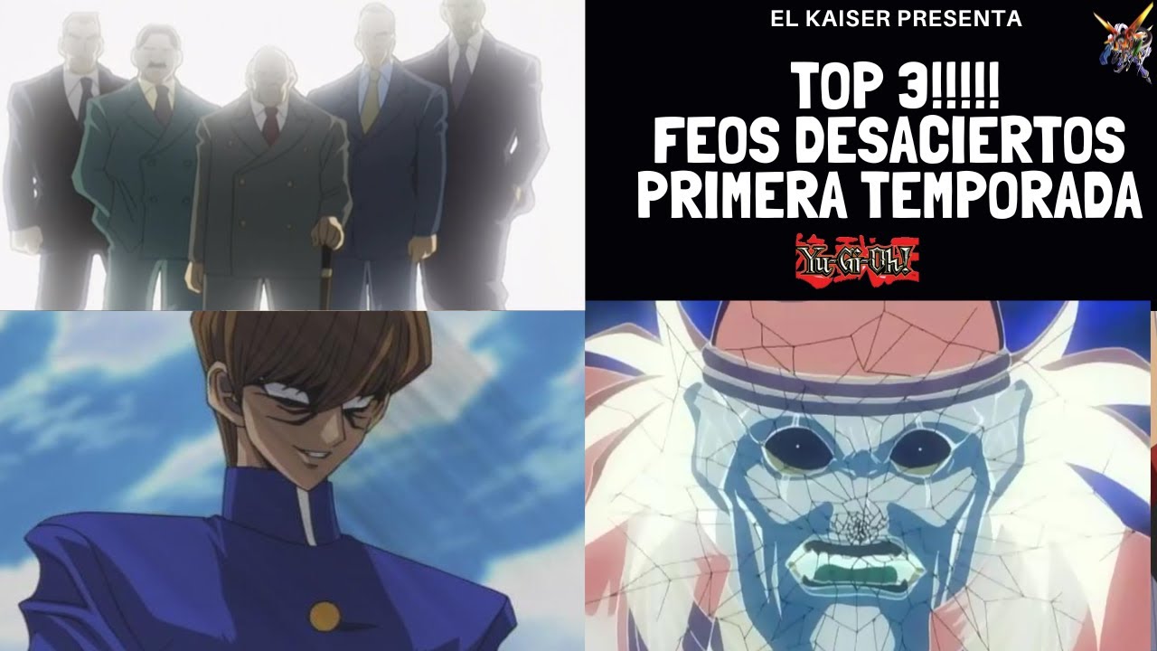 Yu-Gi-Oh! DM! TOP 3 FEOS DESACIERTOS! PRIMERA TEMPORADA! COF COF ...