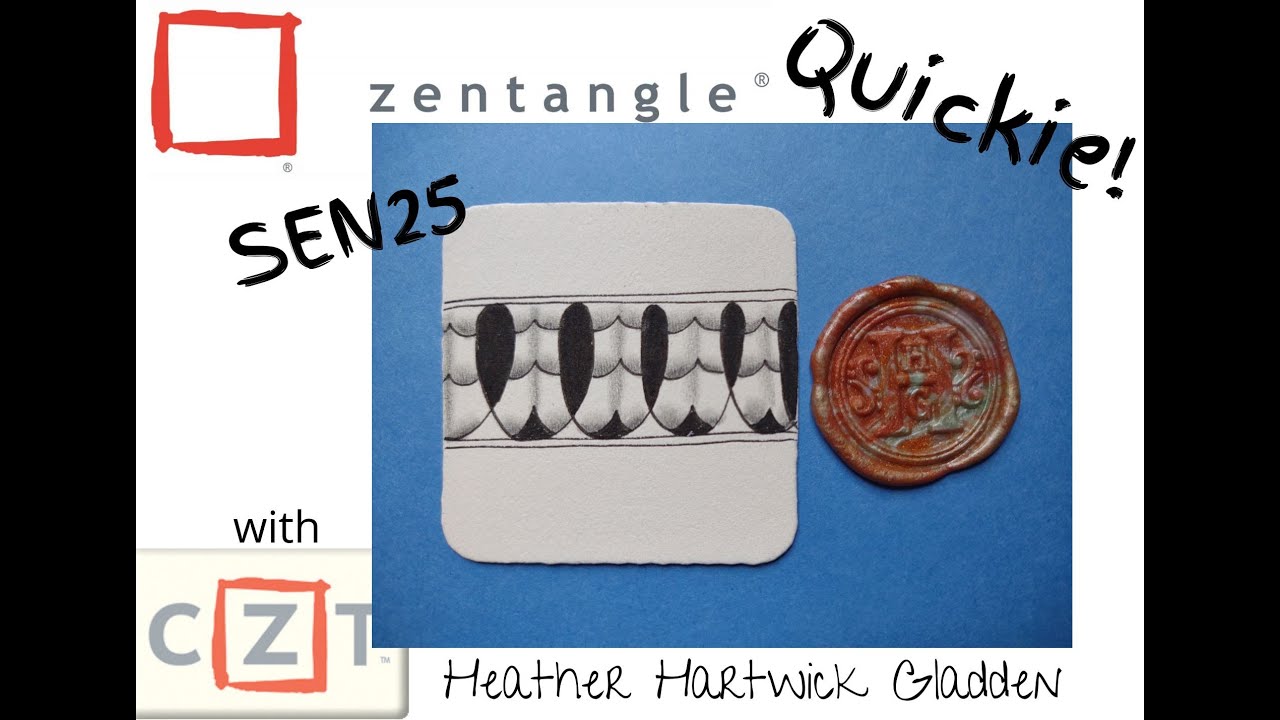 SEN25 | Zentangle® Quickie - YouTube