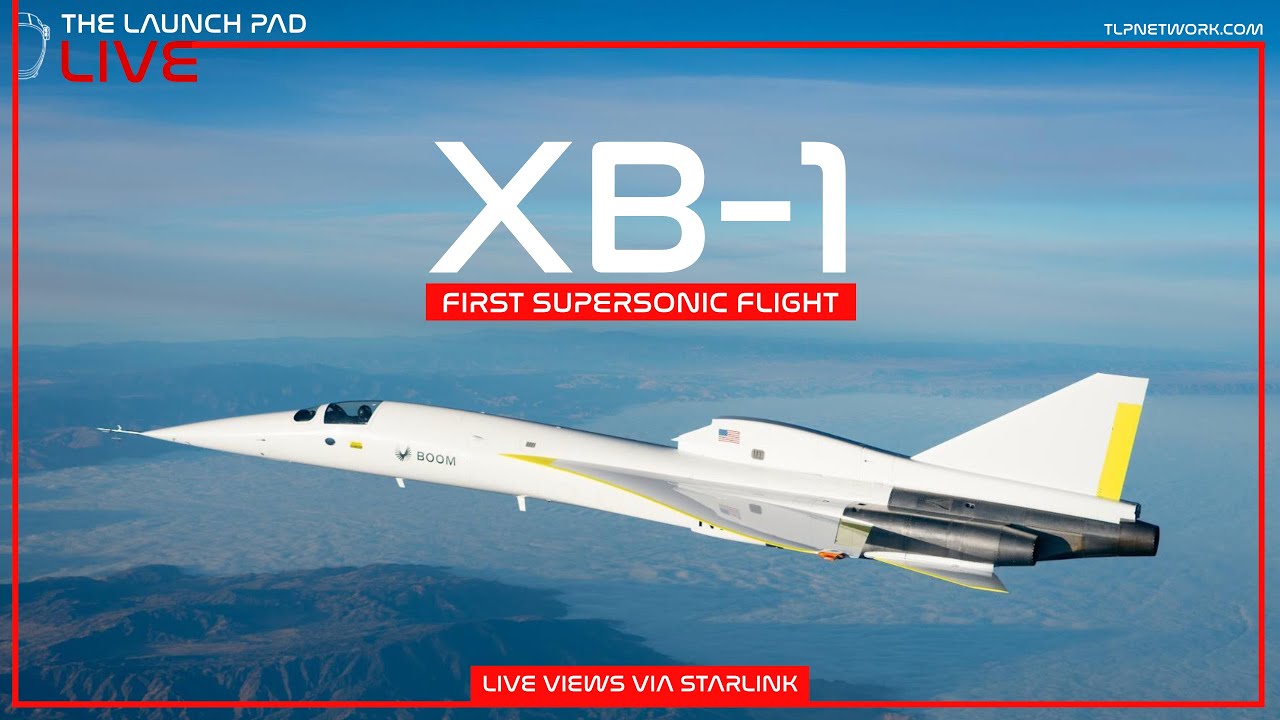 TAKEOFF! Boom XB-1 Supersonic Plane Test Flight - YouTube