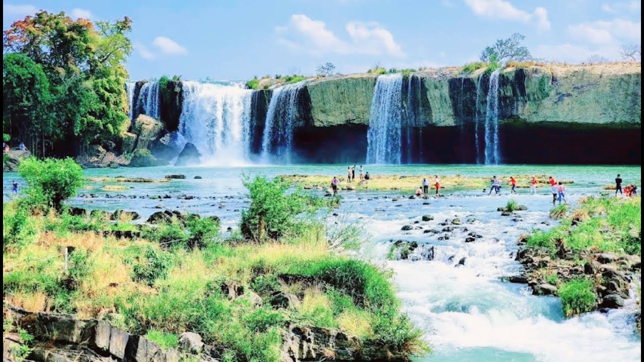 Mừng 3 Tết Tại Khu Du lịch Krông Ana. Thác Dray Sǎp - YouTube