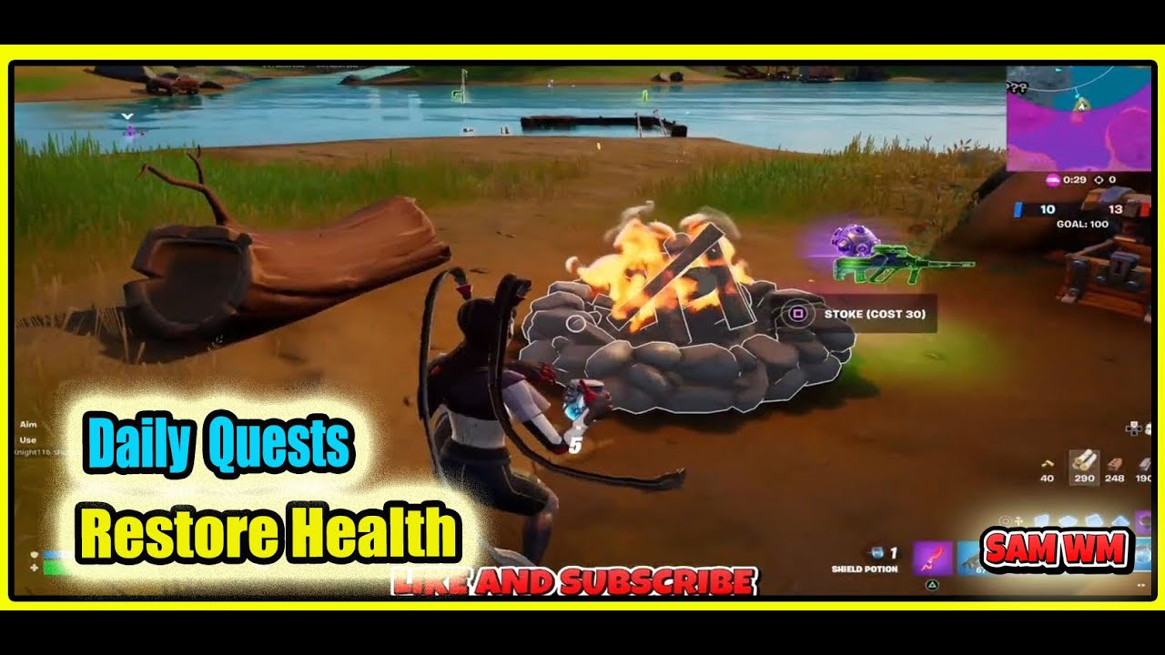 Restore Health - Daily Quests Fortnite - Location Guide - YouTube