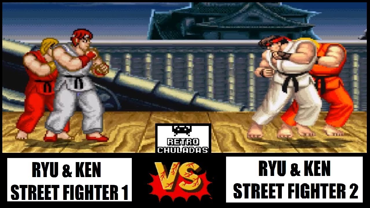 Ryu & Ken SF1 VS. Ryu & Ken SF2 🥋 Combates Friki Insolitos #1 💥 (Mugen ...