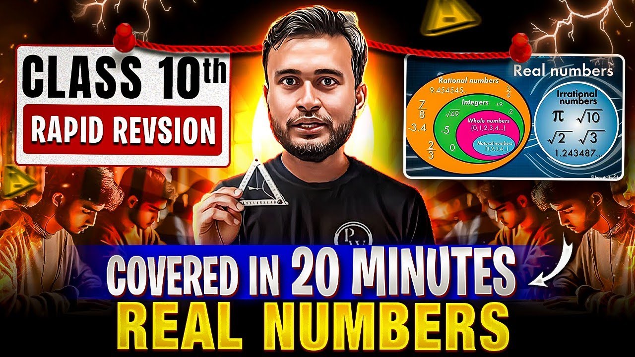 Complete Real Numbers In 20 Minutes🔥 - Fastest Revision to Score 90% ...