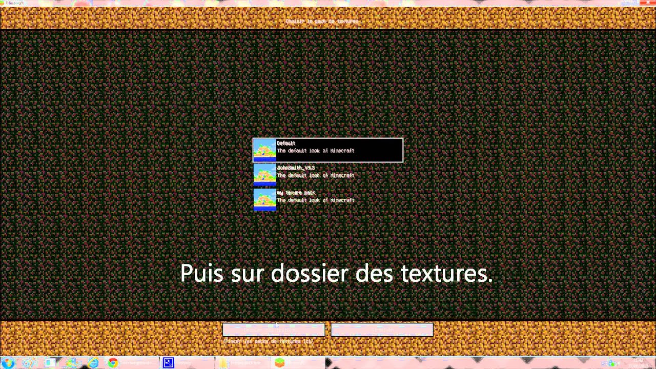 Tuto comment changer son pack de texture Minecraft - YouTube