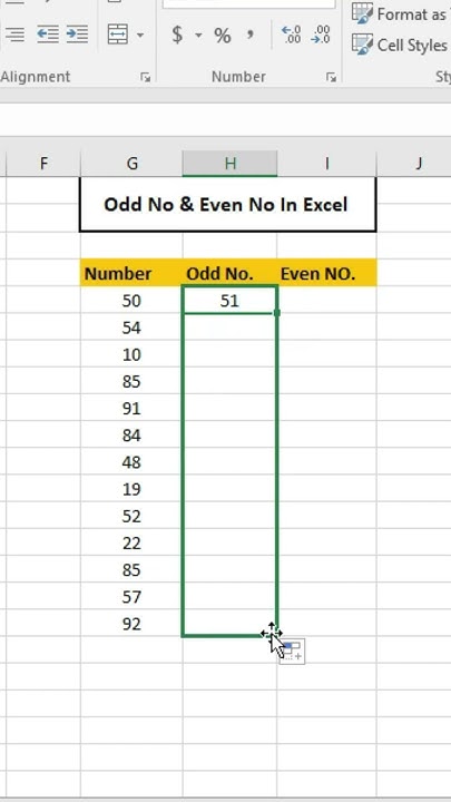 Odd and Even Formula in Excel || Odd and Even Number in Excel - YouTube