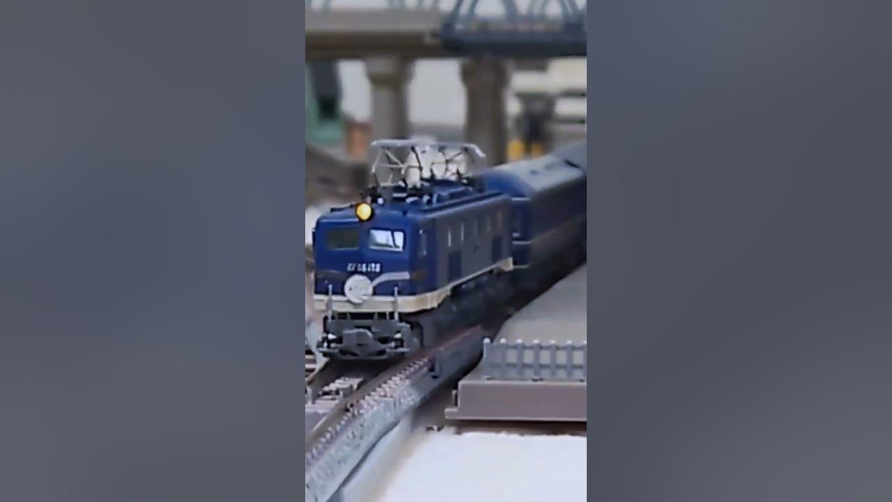 中編4 国鉄 EF58 初期型特急色 + 20系 初期あさかぜ JNR EF58 + 20 SERIES Sleeper Express ”ASAKAZE” ＃train - YouTube