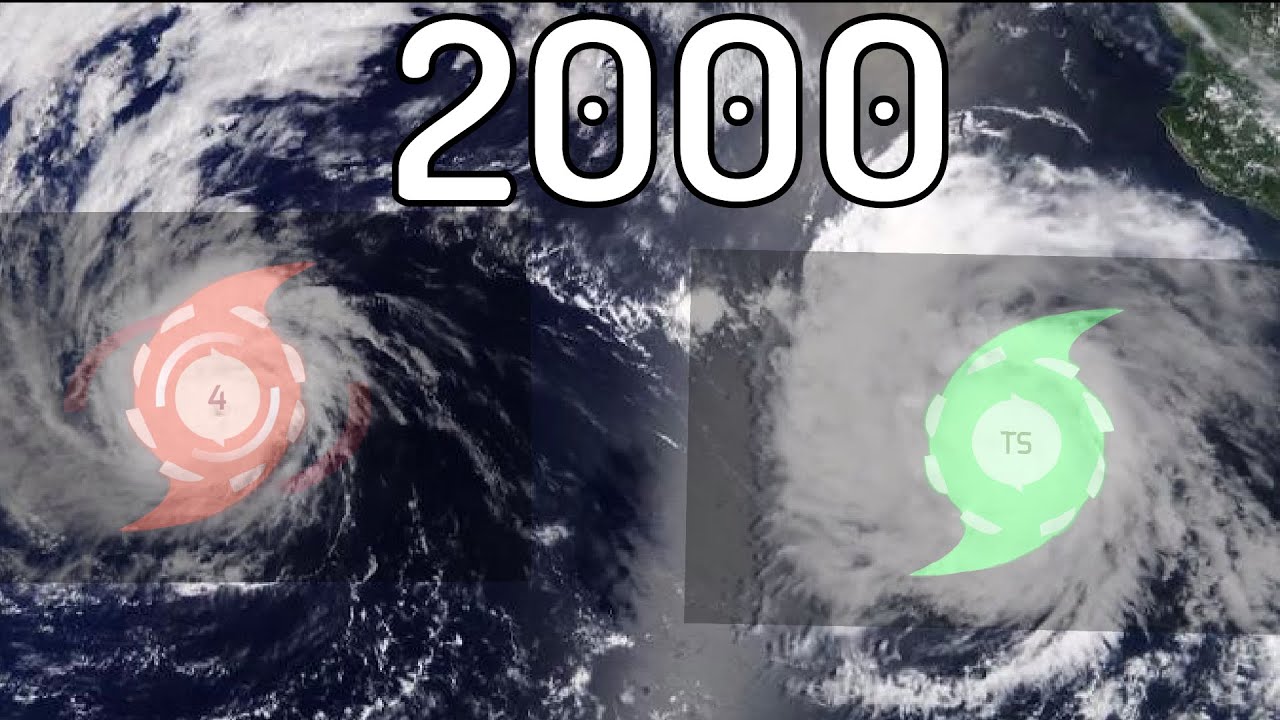 2000 Hypothetical Pacific Hurricane Season Animation - YouTube