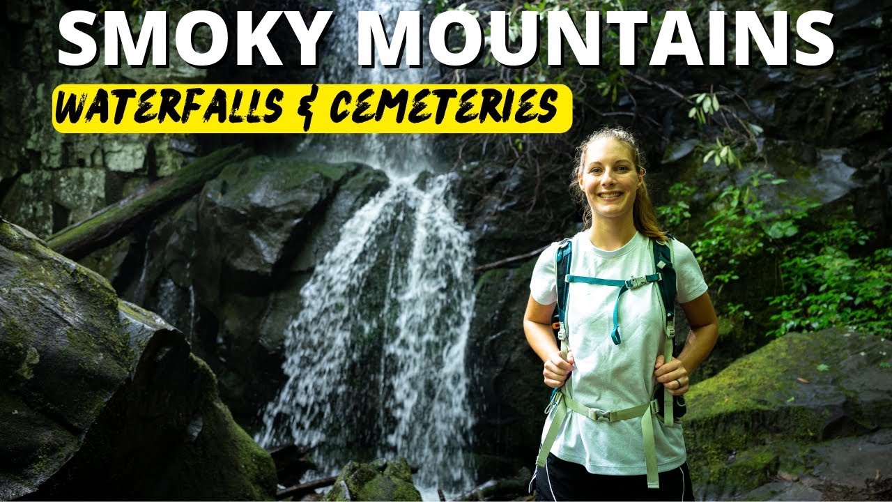 Beautiful Smoky Mountain Waterfall and Finding an Old Cemetery - YouTube