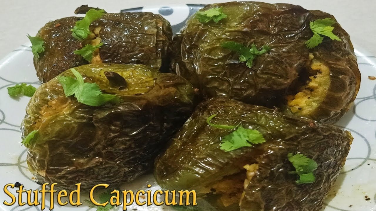 Stuffed Capcicum Recipe | भरवां शिमला मिर्च | Capcicum Recipe | Lunch ...