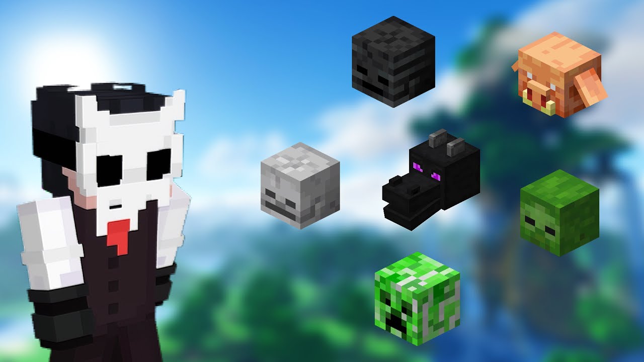 Cómo conseguir las Cabezas de los Mobs en Minecraft - YouTube