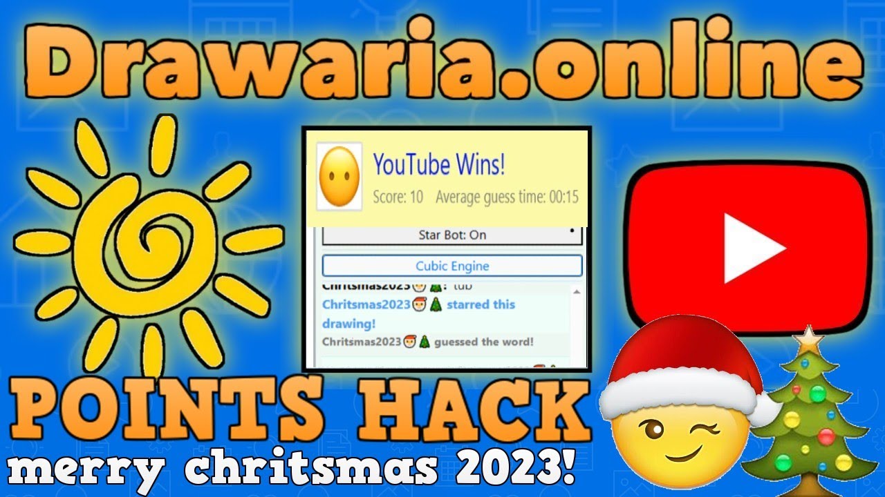 Drawaria online hack | Points Hack Special 280 Subs Christmas!🎅🎄 - YouTube