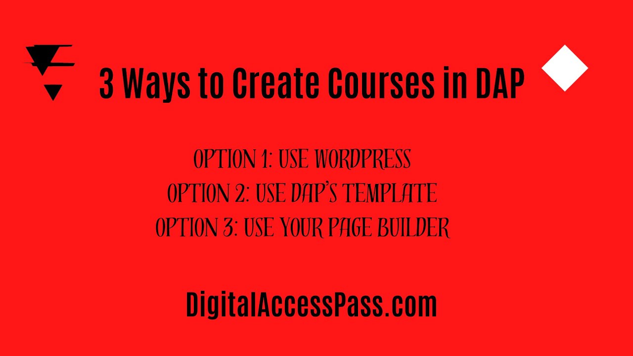 3 Easy Ways to Create your Online Course - using DAP! - YouTube