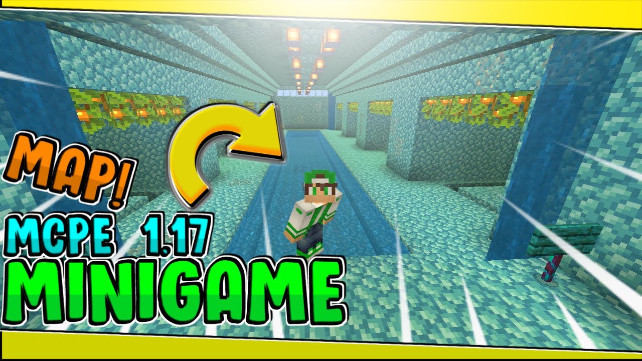 MAP MINIGAME MCPE 1.17 | MAP MINECRAFT TERBAIK MCPE - YouTube