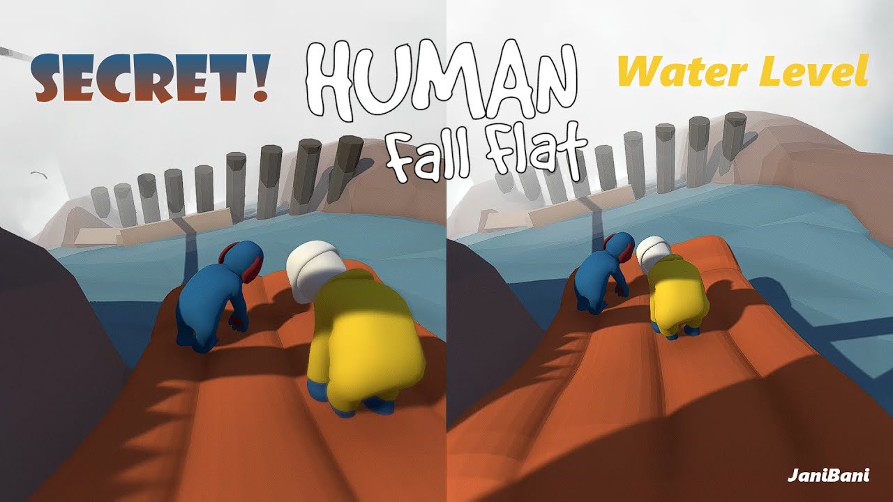 Human Fall Flat - Secret Funny Walkthrough In Water Level [JaniBani ...