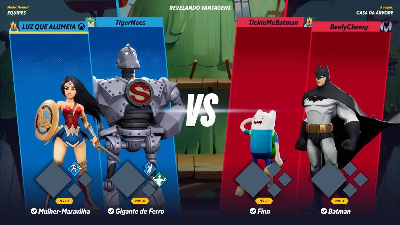 2v2 MultiVersus Gameplay - Batman, Wonder Woman, Finn and Iron Giant ...