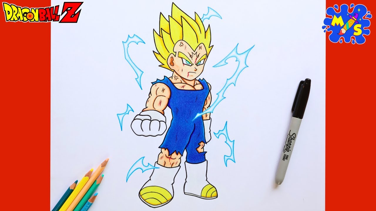 VEGETA DRAWING | How to Draw MAJIN VEGETA Full Body Easy - YouTube