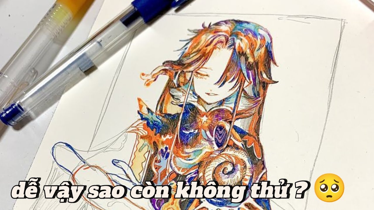 cách vẽ tranh đơn giản bạn nên thử 1 lần | How to draw simple pictures ...