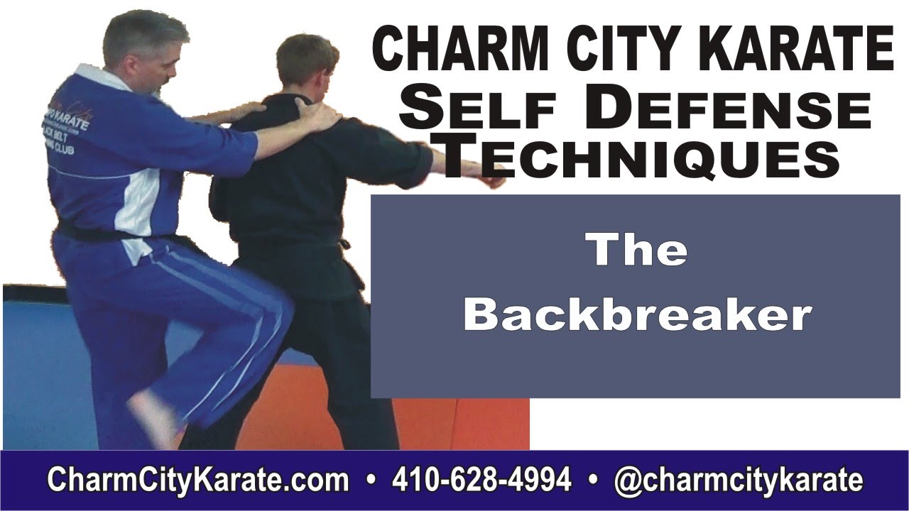 Backbreaker - Kenpo self defense technique for a right flank punch ...