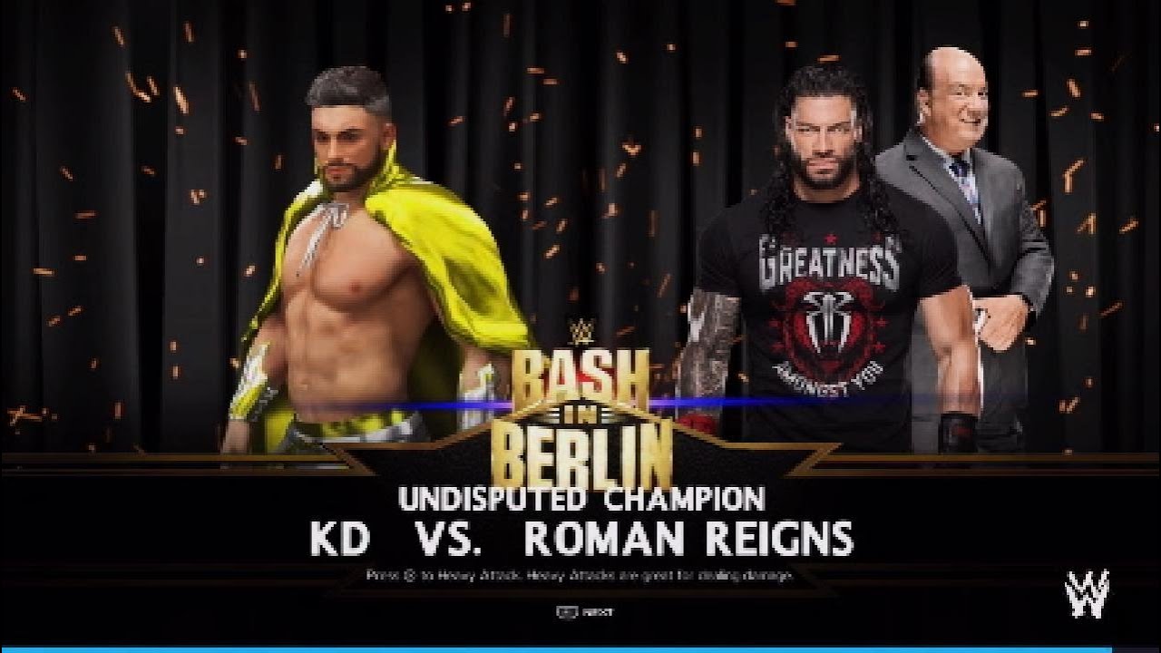 WWE Bash In Berlin| King Dominator vs Roman Reigns: Undisputed ...