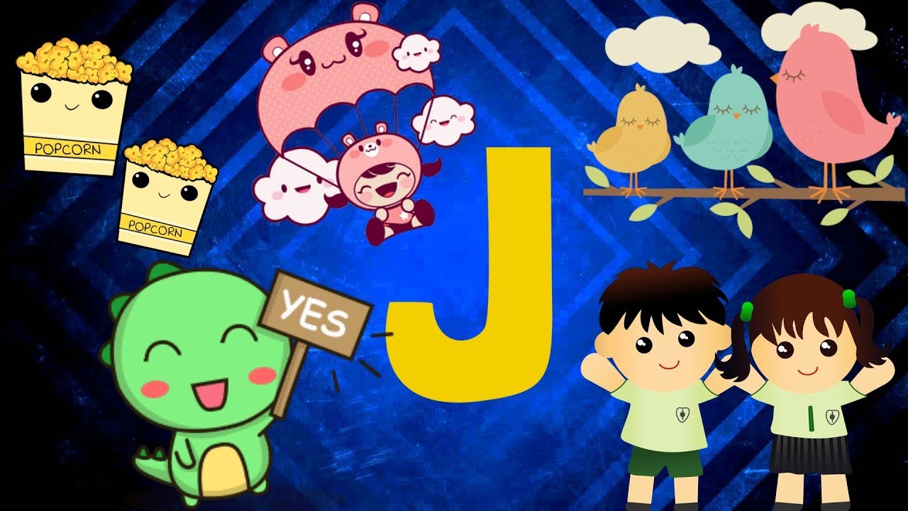 Learning English Is Fun™ | Alphabet “J” | ChoCho TV Phonics & Words Learning For Preschool ...
