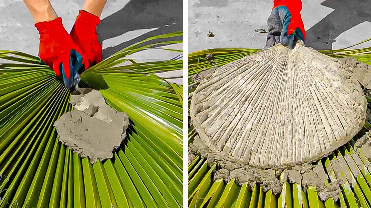 Easy Cement Crafts For Backyard And Home - YouTube