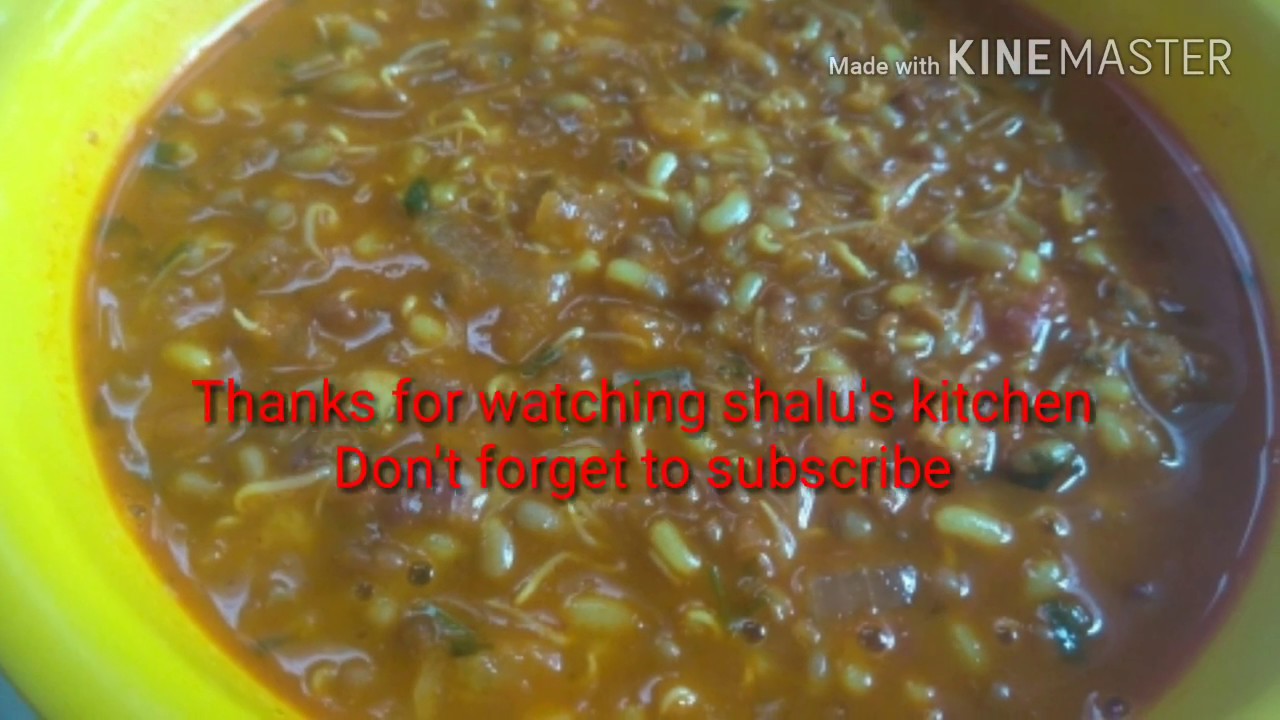 Matki curry // Quick and easy recipe//shalu's kitchen - YouTube