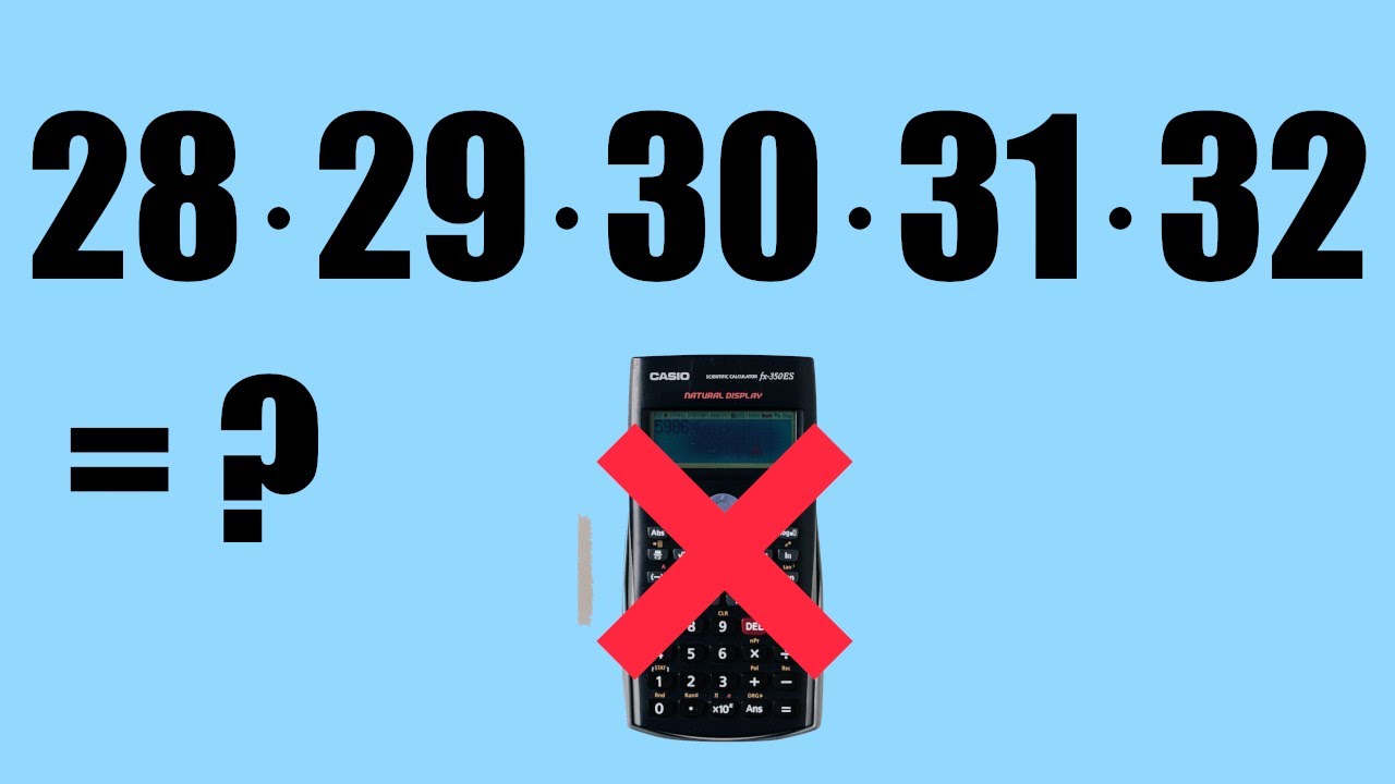 No calculator! - YouTube