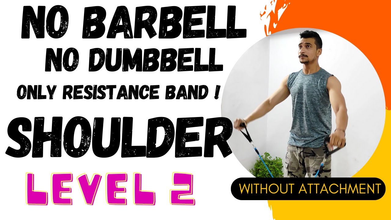 Level 2 Shoulder workout with RESISTANCE TUBE | BEST FRONT/MIDDLE/REAR ...