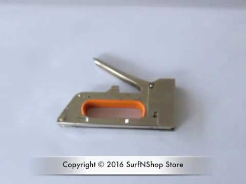 R23 1008F Heavy Duty Metal Gun Tacker Staple Gun Stapler - YouTube