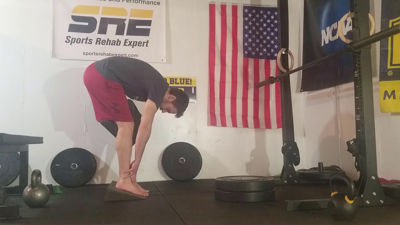 Heels Elevated Toe Touch - YouTube