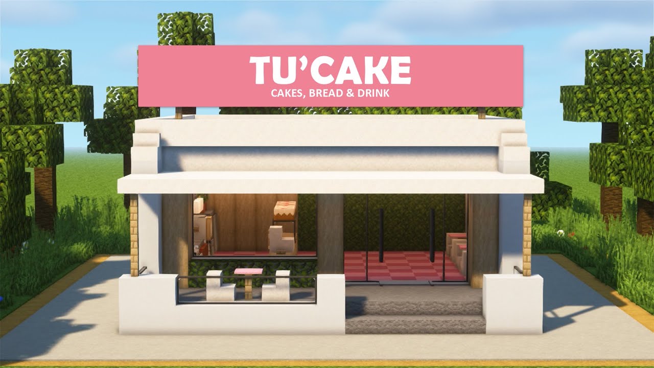 Minecraft - Cara Membuat TOKO KUE & ROTI Yang Sederhana - YouTube