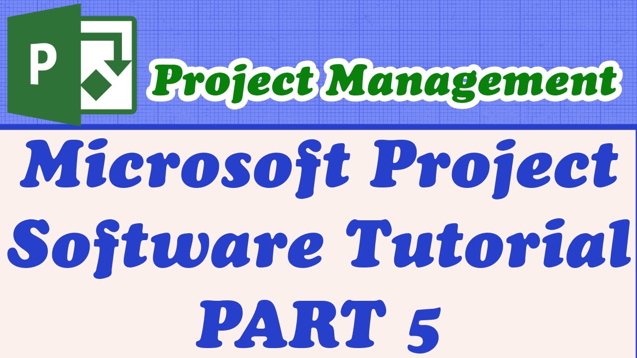 Microsoft Project Software Tutorial PART 5 #microsoft #management # ...