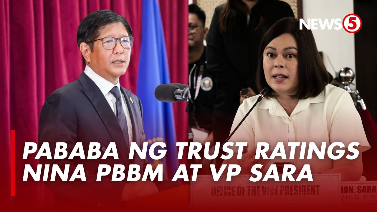 Trust at performance ratings nina Pres. Marcos Jr. at VP Sara, parehong ...
