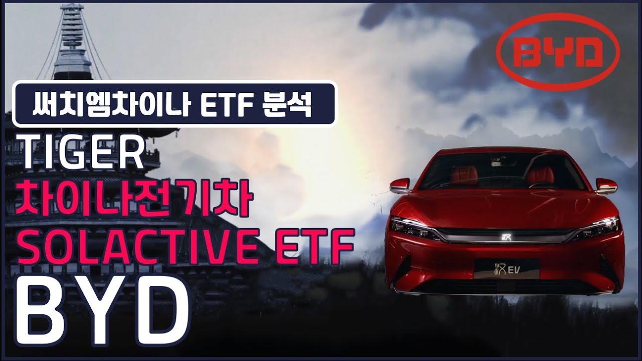 [써치엠차이나 ETF 분석] TIGER차이나전기차 SOLACTIVE ETF 종목 비중 1위 , 비야디 - YouTube