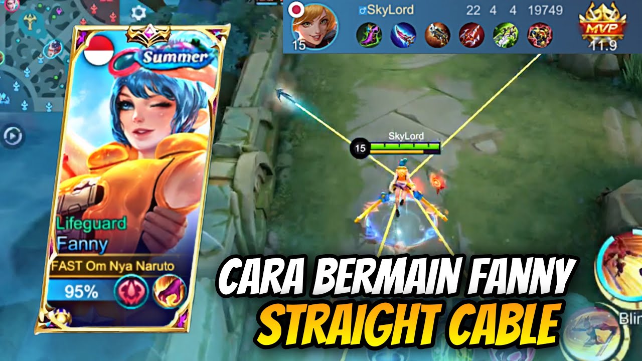 Cara Bermain Fanny Straight Cable🔥 Fanny Hyper Carry ! Fanny Gameplay ...