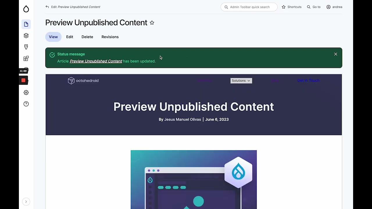 Drupal Remix: Preview unpublished content - YouTube