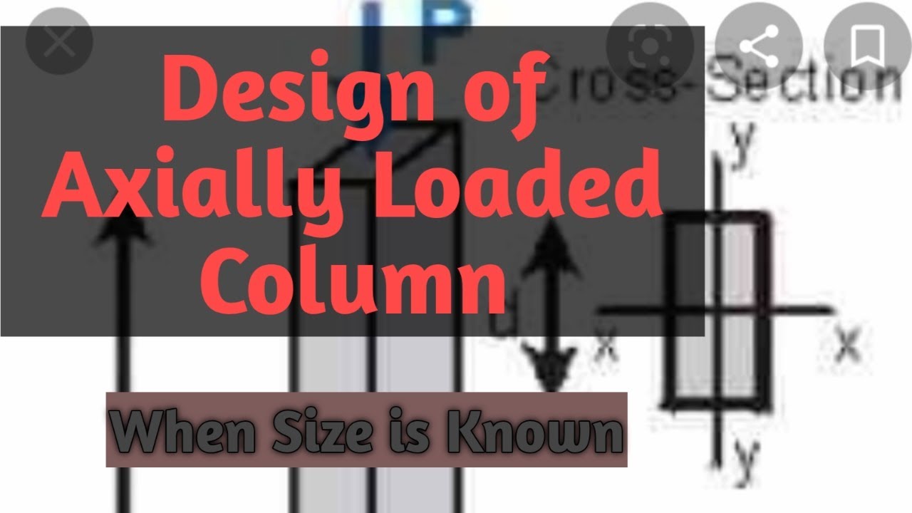 16. Column Design I Axially Loaded- BY CIVIL SMART - YouTube