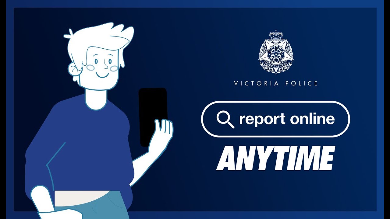How to Report Online with Victoria Police - YouTube