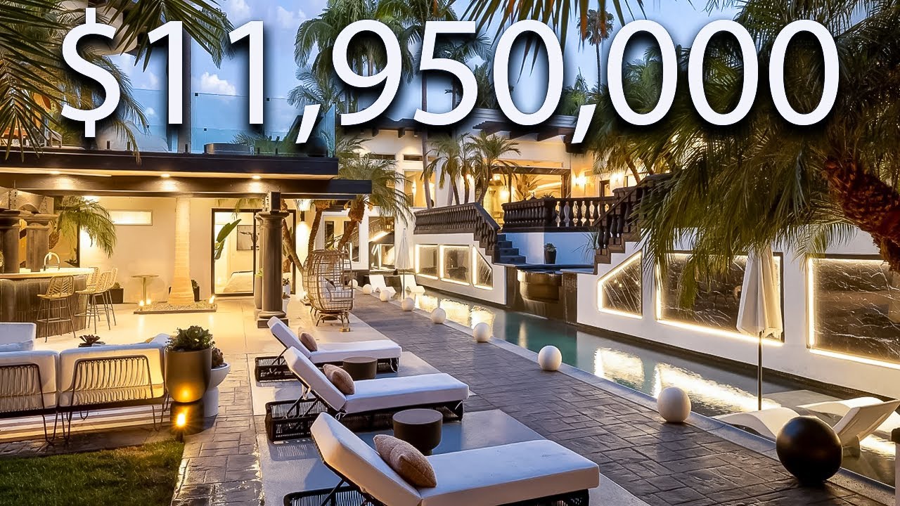 Inside A $11,950,000 Modern Tropical OASIS Mansion By The Ocean - YouTube