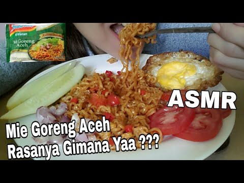 ASMR Indomie Mie Goreng Aceh | No Talking | Eating Sounds | Indomie Goreng | Noodles| ASMR Indonesia