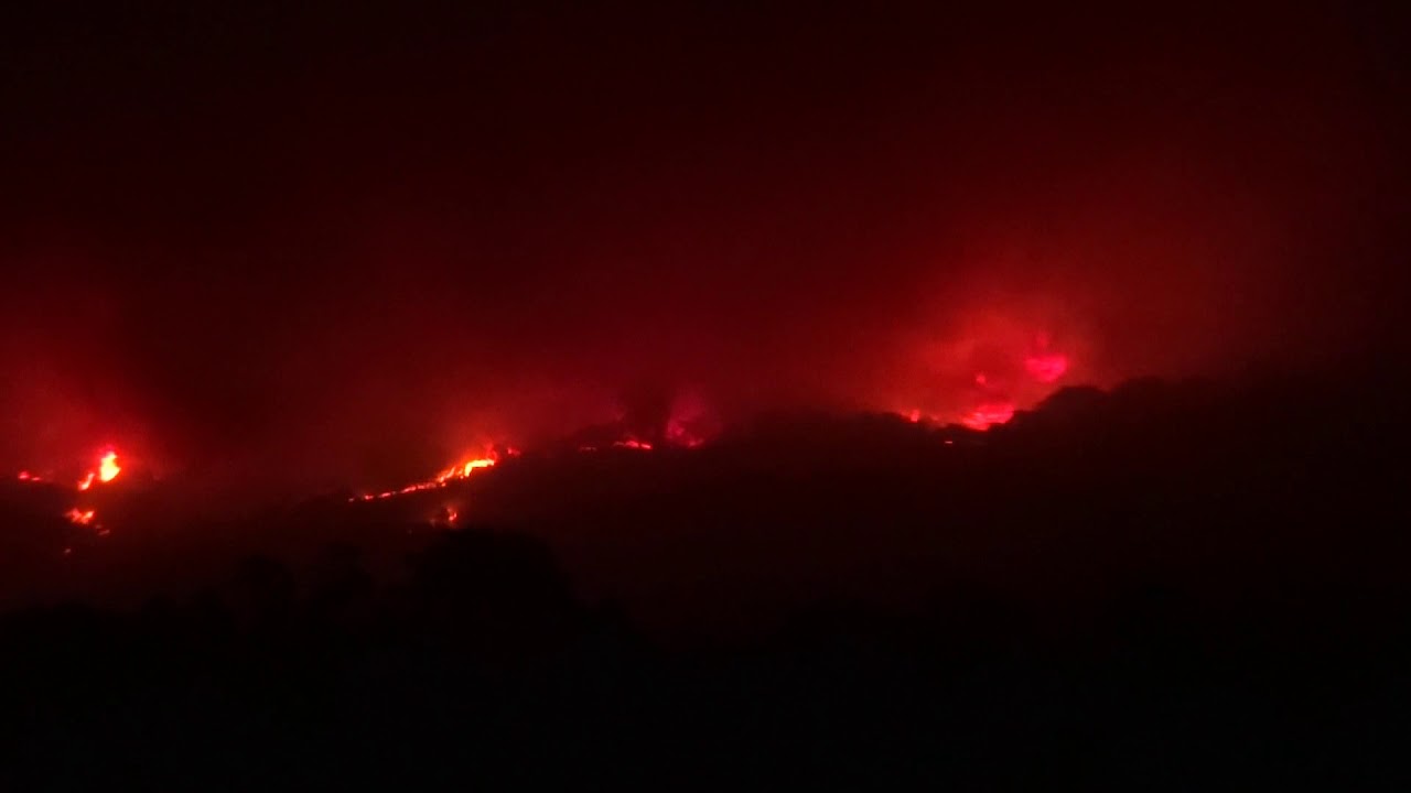 2017 Atlas Fire at Farella Vineyard -raw version - YouTube