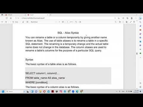 MySQL Alias - YouTube