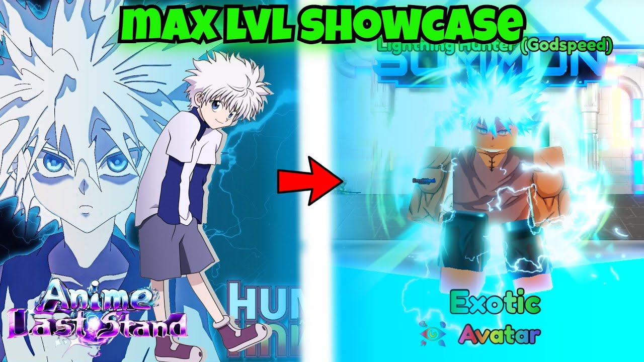 NEW MAX LVL EXOTIC KILLUA SHOWCASE ANIME LAST STAND - YouTube