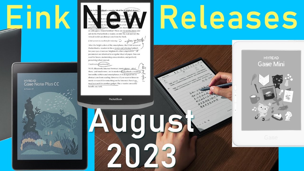 Eink New Releases in AUGUST 2023 - YouTube