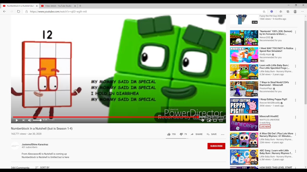 Numberbcks in a nutshell XD - YouTube