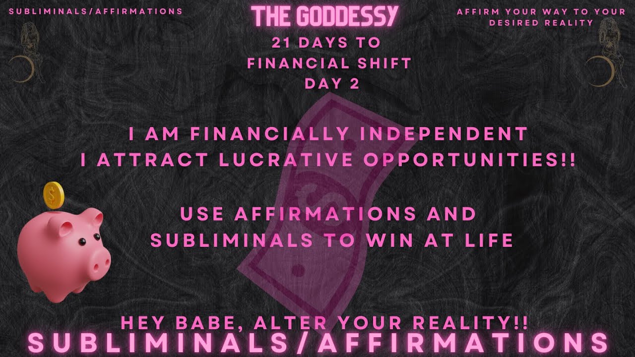 21 days to Success || Financial Shift Challenge || Day 2 || Goddess ...