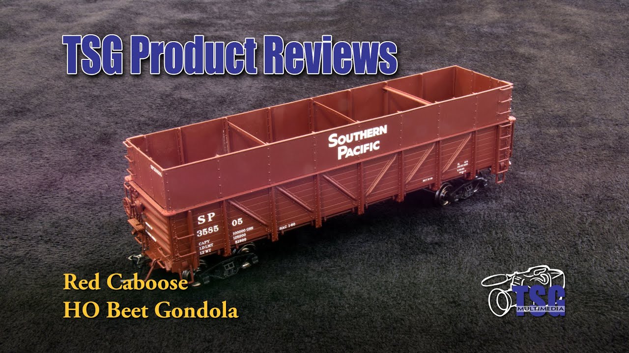 HO Scale Beet Gondola Red Caboose Product Review - YouTube